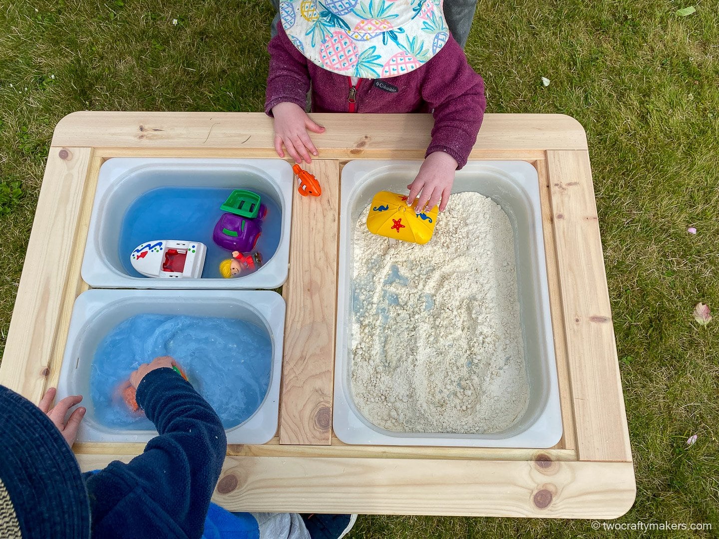 How to Make Moon Sand (just 2 ingredients!) - Two Crafty Makers