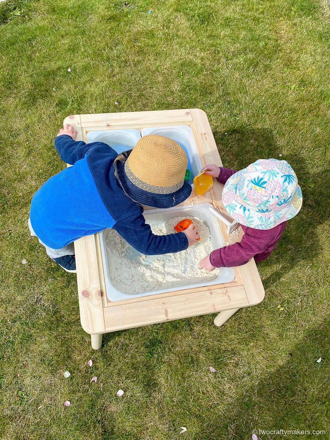 How to Make Moon Sand (just 2 ingredients!) - Two Crafty Makers