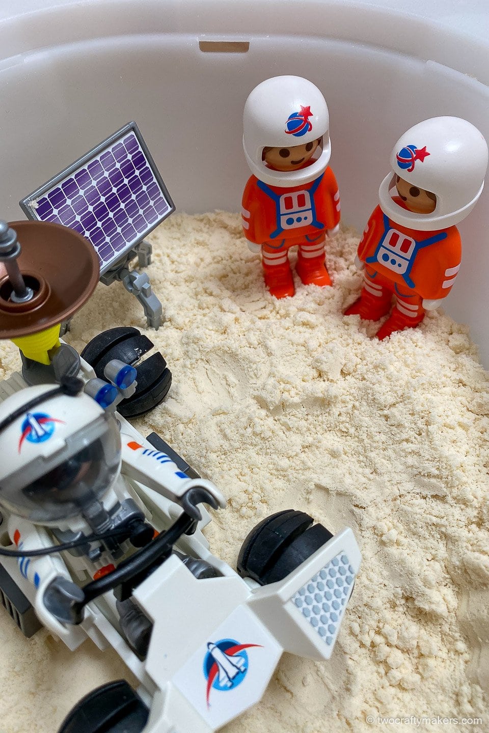 5 Easy and Fun Space Sensory Bin Ideas - Two Crafty Makers