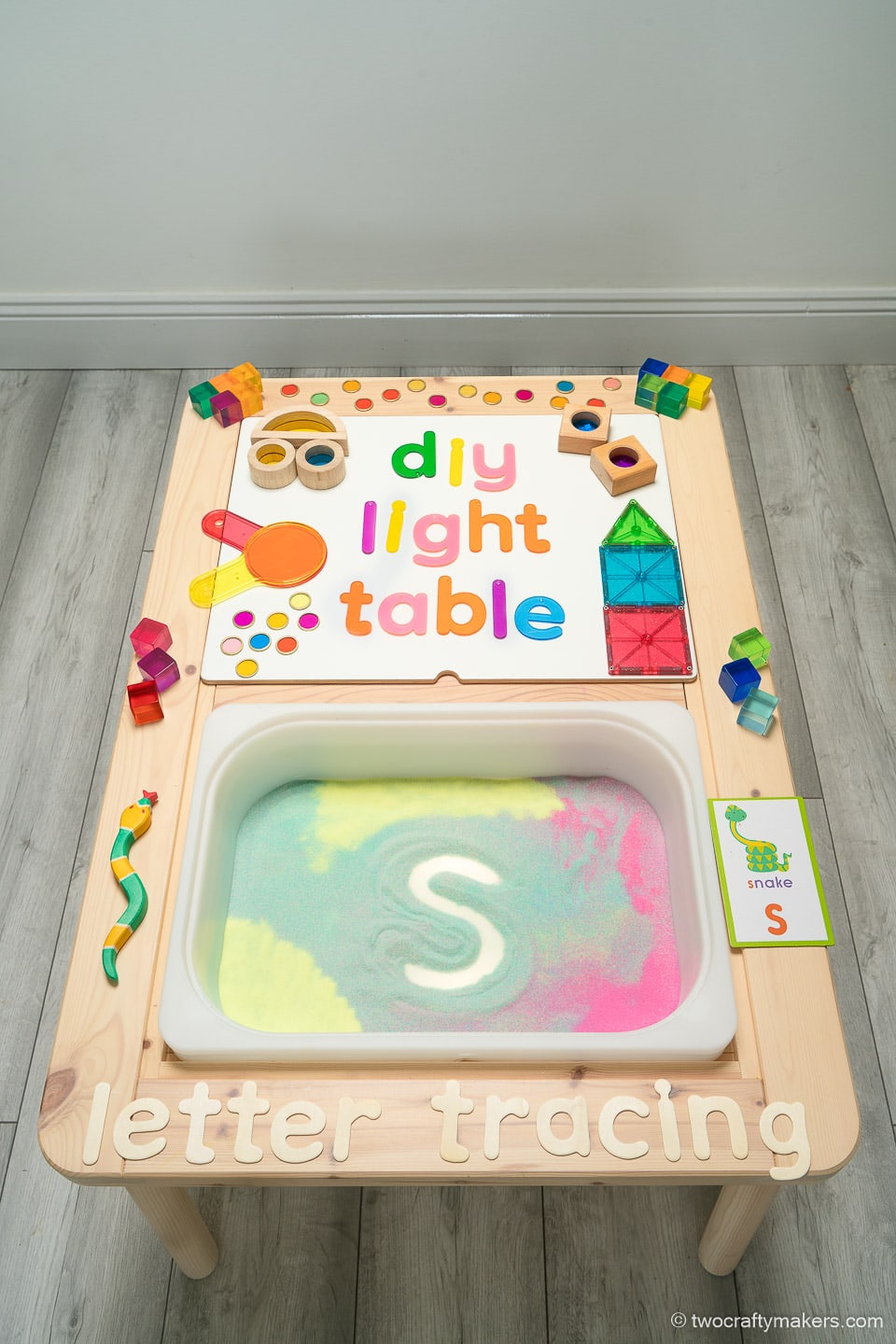 DIY Light Table Ikea Hack - Two Crafty Makers