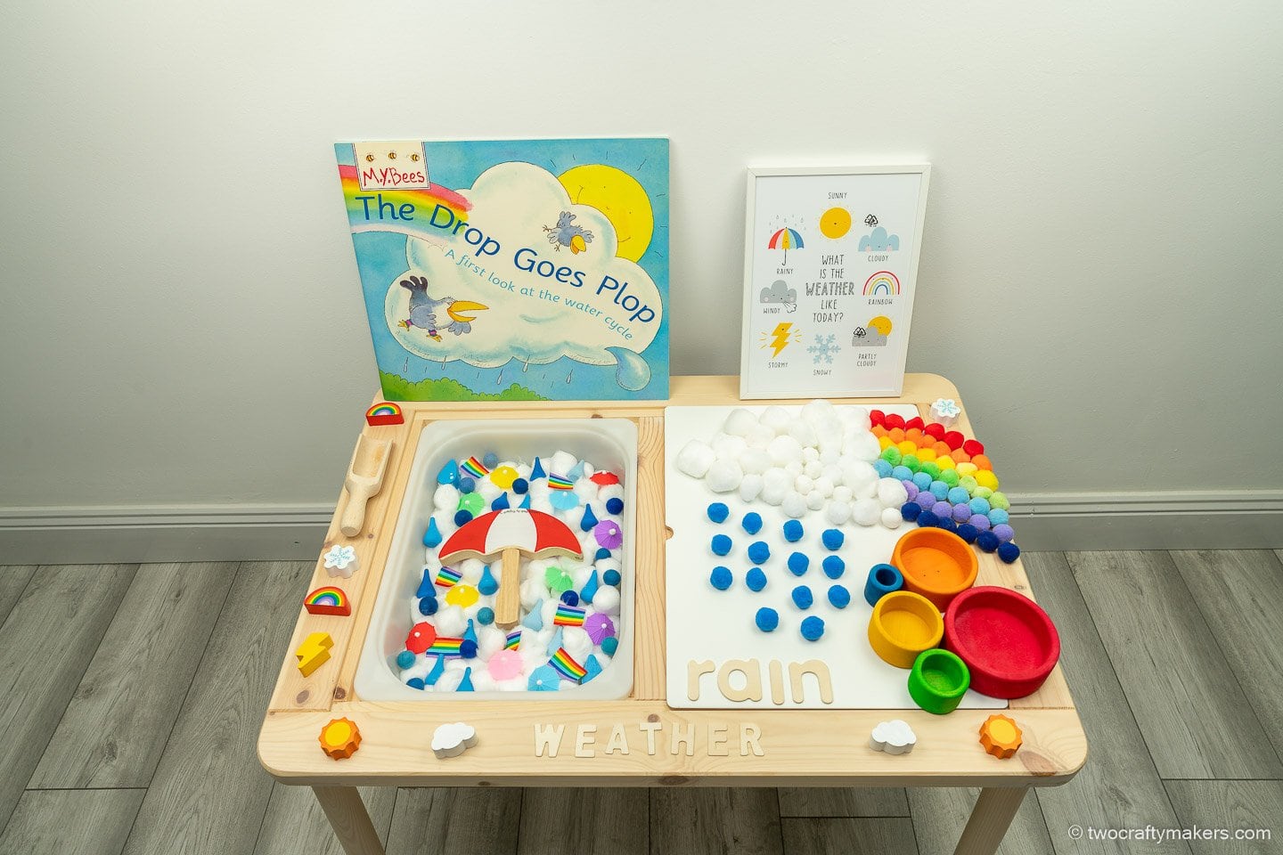 5 Fun Weather Sensory Bin Ideas! - Two Crafty Makers