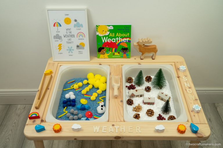 5 Fun Weather Sensory Bin Ideas! - Two Crafty Makers