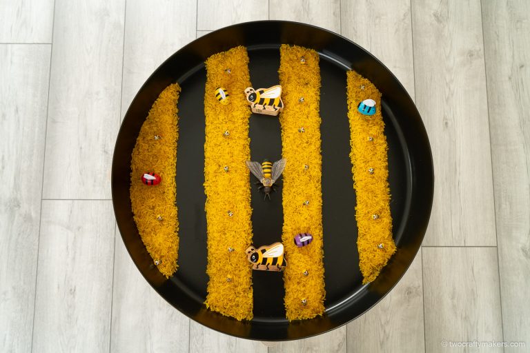 5 Fun and Engaging Bee Sensory Bin Ideas - Two Crafty Makers
