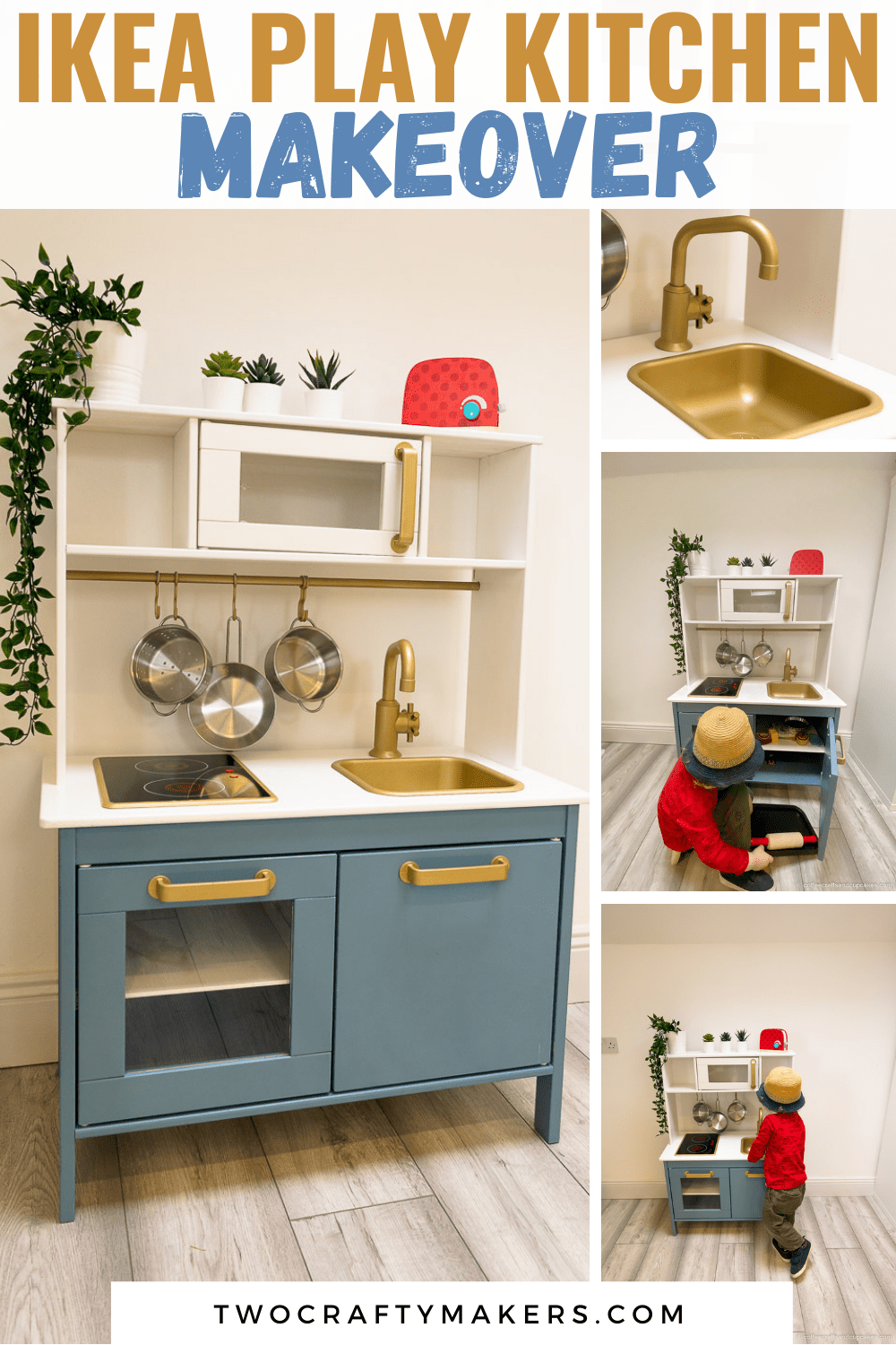 Ikea Play Kitchen Hack: A Fun Makeover! - Two Crafty Makers