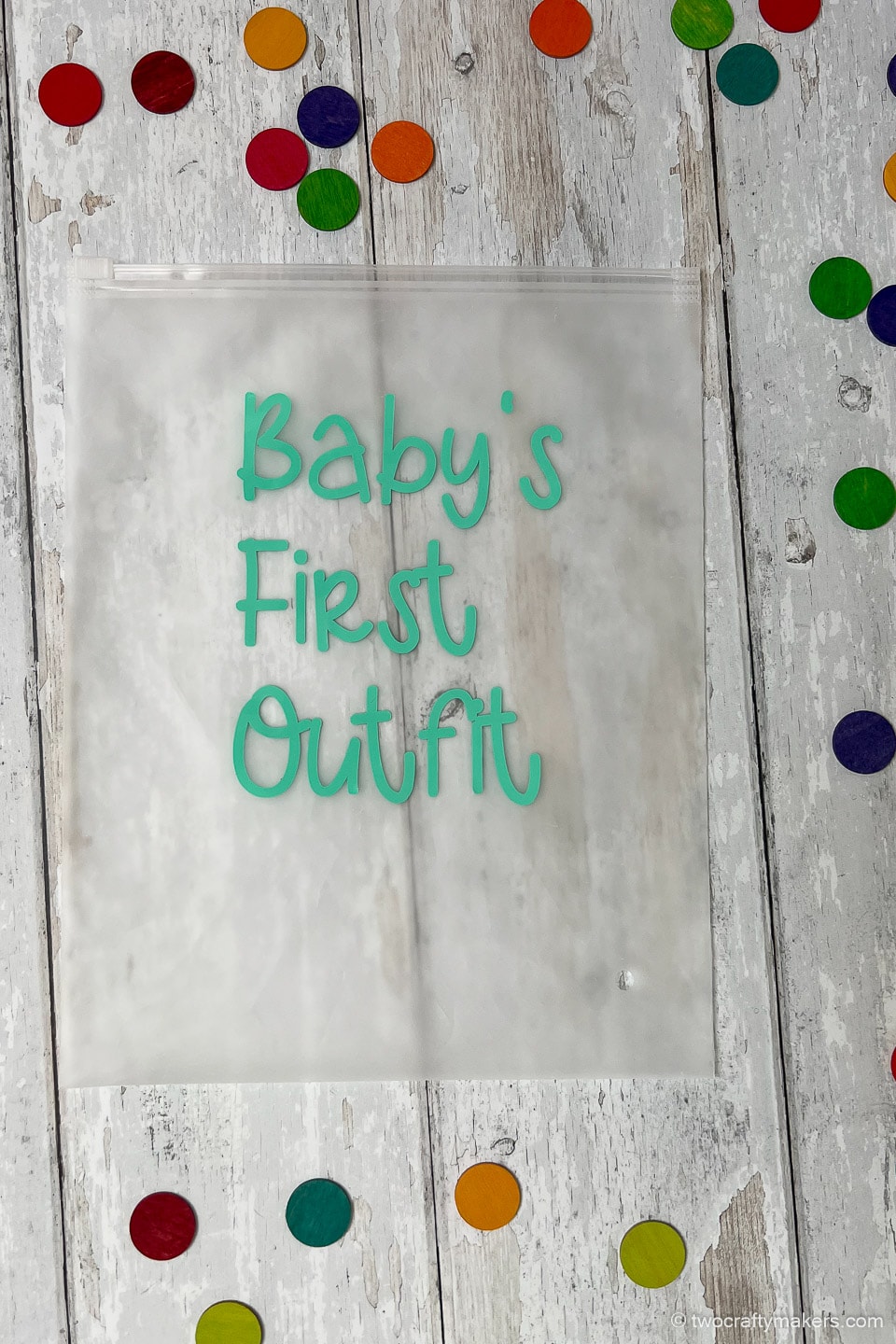 Cricut: Hospital Baby Bag Labels - Two Crafty Makers